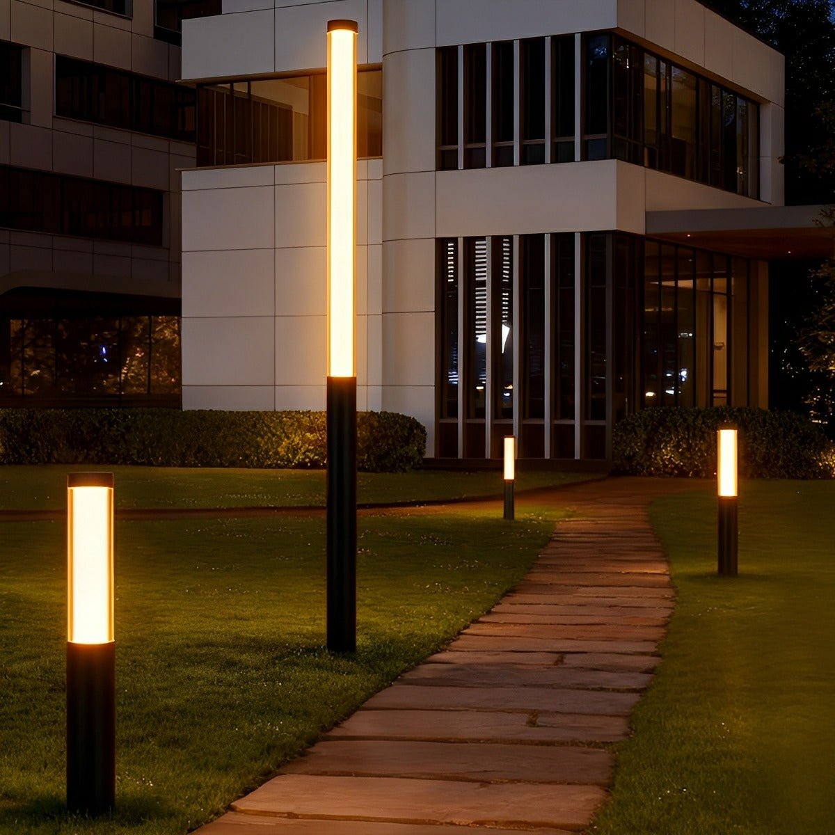 Modern Cylinder LED Pathway Light IP65 For Garden Driveway – Flyachilles