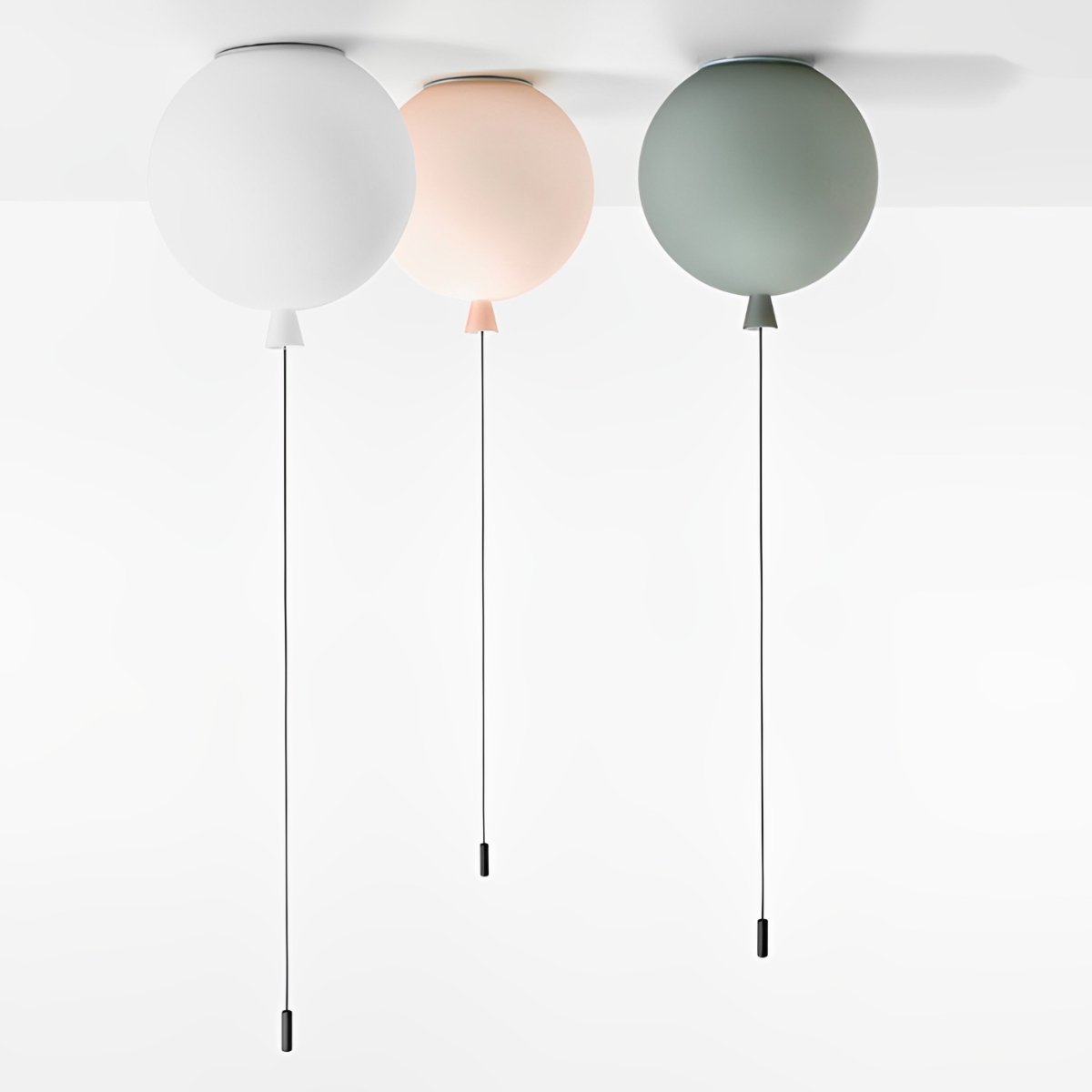 Creative Nordic Modern Colorful Balloon LED Ceiling Lighting Children ...
