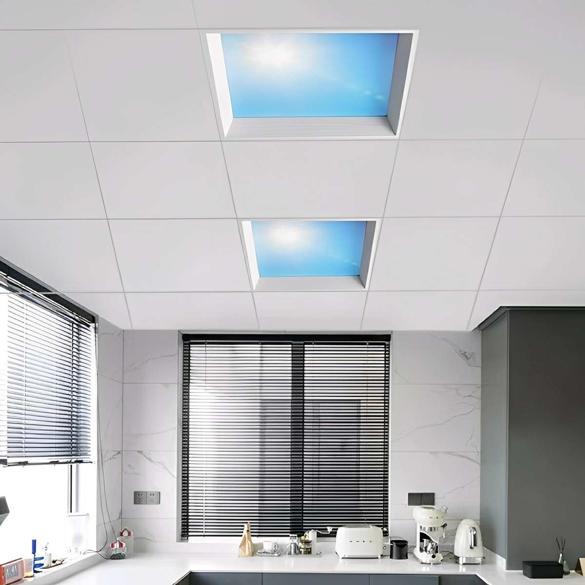 Modern Sky Effect LED Ceiling Light – Dimmable Ambient Indoor Lighting ...