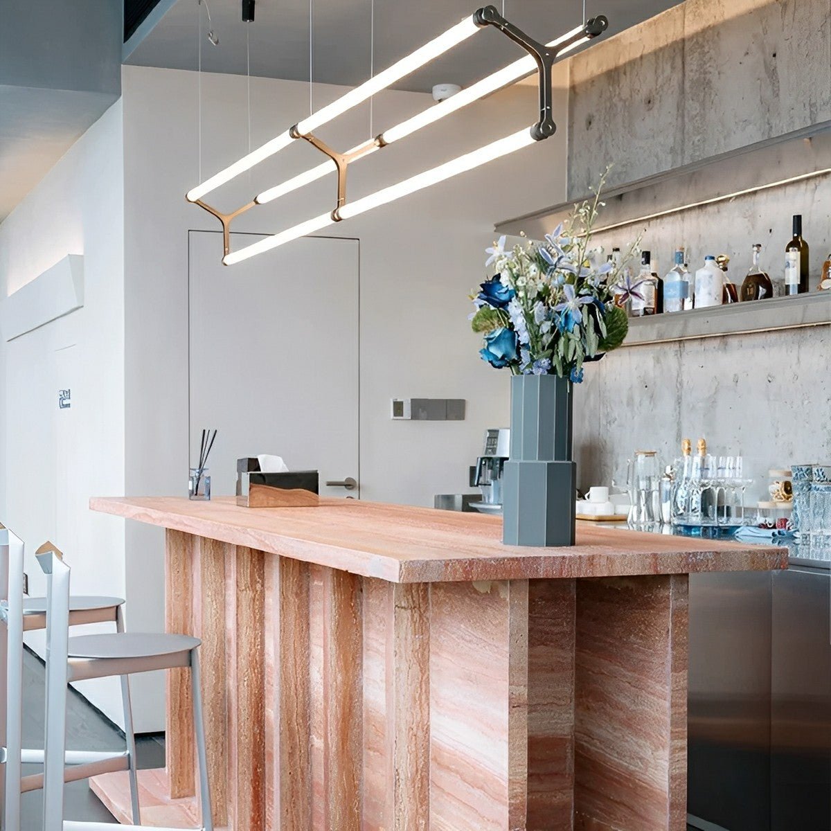 Modern Nordic LED Long Strip Pendant Light – Flyachilles