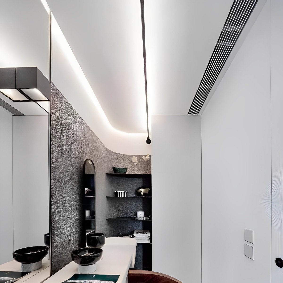 Modern Minimalist Rotatable Skyline Linear LED Strip Lights Tape Light ...