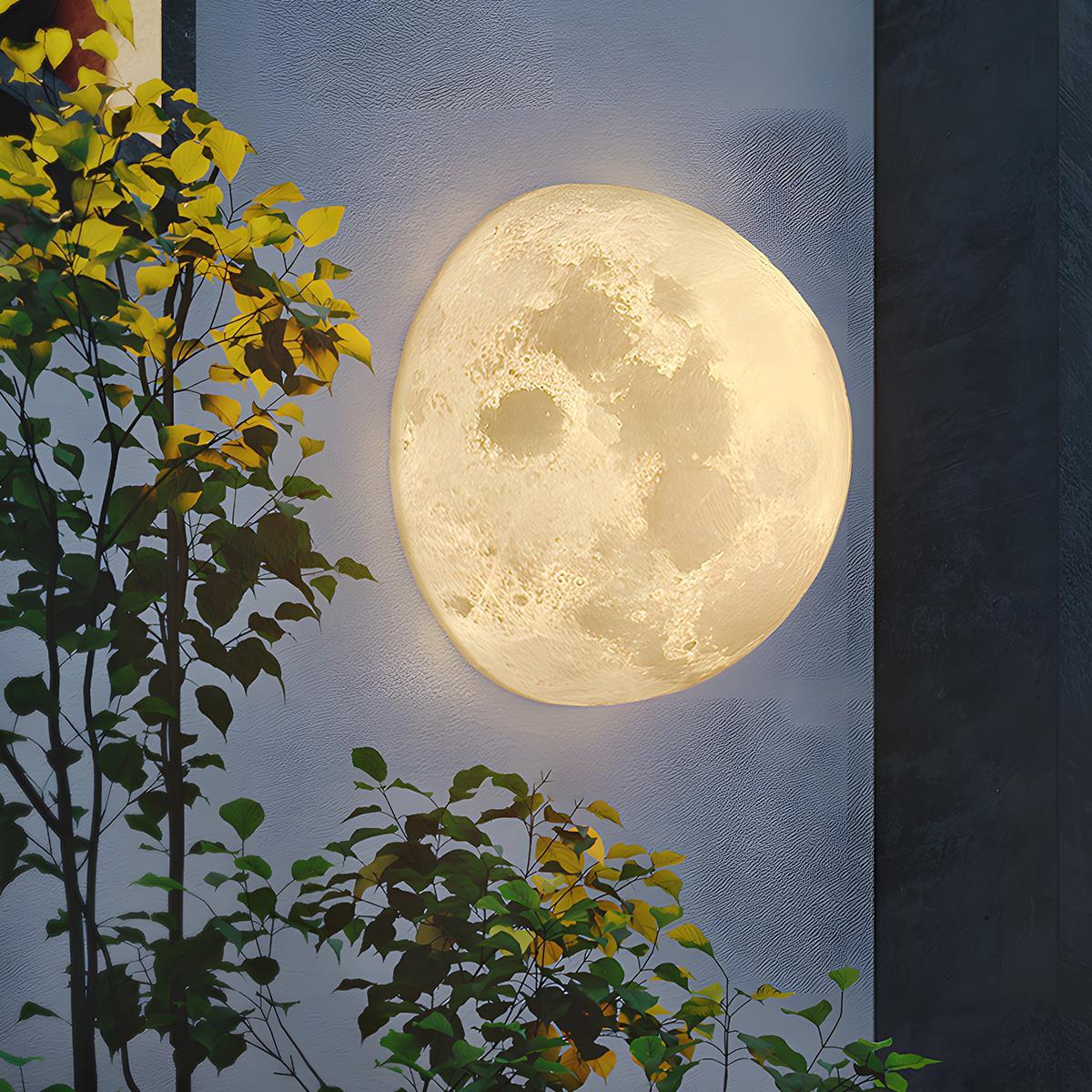 Solar Hemisphere Half Moon Wall Sconce Lighting Waterproof Outdoor ...