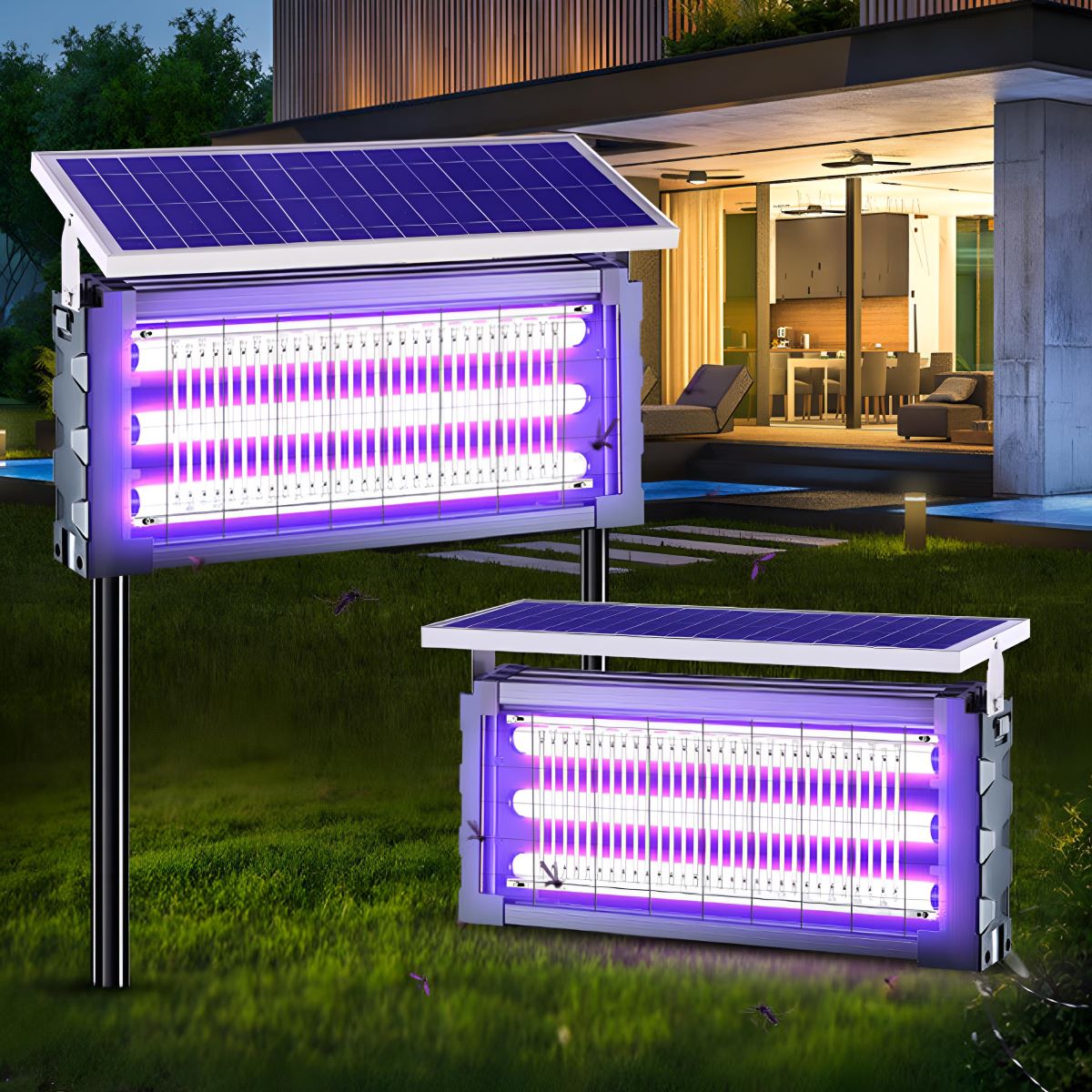 Solar Waterproof LED Outdoor Lawn UV Mosquito – Flyachilles