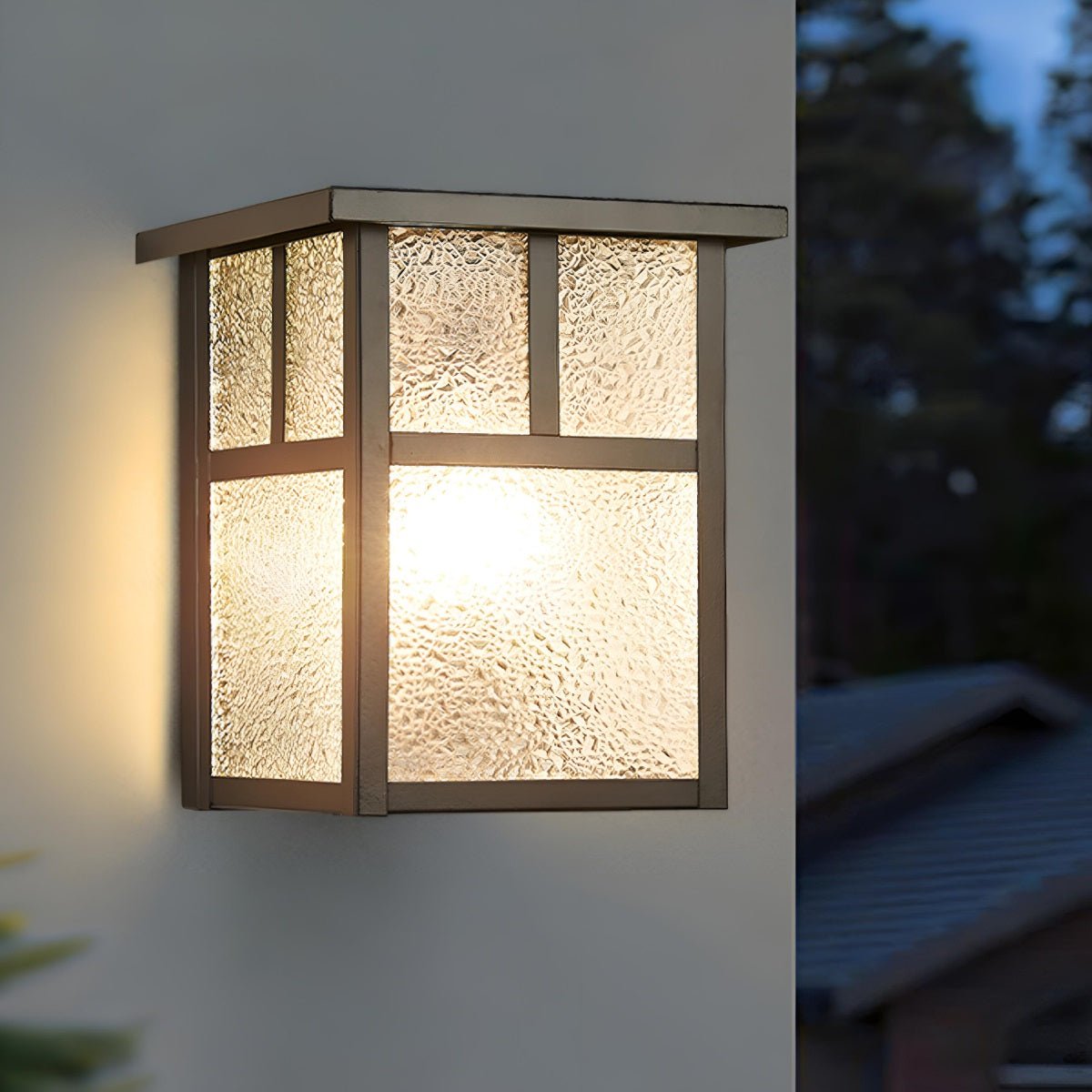 Waterproof Modern Farmhouse Square Outdoor LED Porch Wall Lights Wall ...